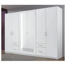 Kleiderschrank wimex "Freiburg", wei&szlig; (wei&szlig; uni), B:270cm H:210cm T:58cm, Schr&auml;nke, Kleiderschrank Dreht&uuml;renschrank, Topseller