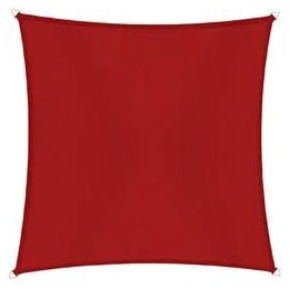 Sonnensegel Windhager "Capri Quadrat", rot, B:300cm T:300cm, Polyester, Sonnensegel, 3x3m, rot