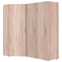 Schranksystem wimex "M&uuml;nster", braun (eiche s&auml;gerau nachbildung), H:185cm T:54cm, Holzwerkstoff, Schr&auml;nke, Schranksystem, Mehrzweckschrank