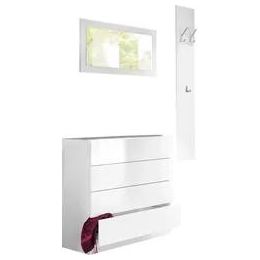 borchardt M&ouml;bel Garderoben-Set BORCHARDT M&Ouml;BEL "Vaasa 3", wei&szlig; (wei&szlig; matt), Kastenm&ouml;bel-Sets, mit Push to Open-Funktion