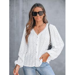 Cupshe Bluse 'CAA04B4H022CC' Damen Gr&ouml;&szlig;e XL wei&szlig;