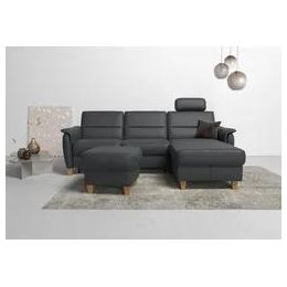 Ecksofa Home Affaire "Palmera L-Form, B: 244 cm - OTTO. Verl&auml;ssliche Qualit&auml;t.", schwarz, B:244cm H:89cm T:163cm, Luxus-Microfaser (100% Polyester);Struktur (100% Polyester);Luxus-Microfaser in Lederoptik (100% Polyester), Sofas, Ecksofa, optional Bettfunktion & Bettkasten, Federkern