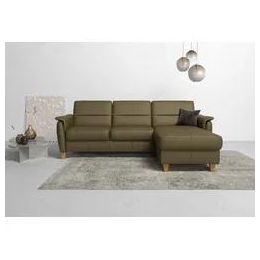 Ecksofa Home Affaire "Palmera L-Form, B: 244 cm - OTTO. Verl&auml;ssliche Qualit&auml;t.", gr&uuml;n (olive), B:244cm H:89cm T:163cm, Luxus-Microfaser (100% Polyester);Struktur (100% Polyester);Luxus-Microfaser in Lederoptik (100% Polyester), Sofas, Ecksofa, optional Bettfunktion & Bettkasten, Federkern