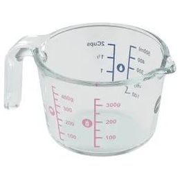 Messbecher Emsa "Prep&Bake", transparent, H:9cm &Oslash;:13cm, Glas, Messbecher, doppelte Skalierung f. feste & fl&uuml;ssige Zutaten, Ausgie&szlig;lippe