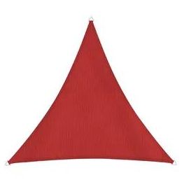 Sonnensegel Windhager "Capri Dreieck", rot, B:300cm T:300cm, Polyester, Sonnensegel, 3x3x3m, rot
