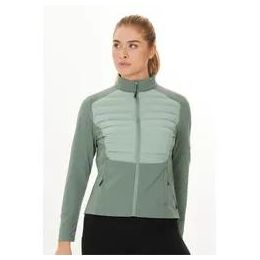 Laufjacke Endurance "Beistyla", Damen, Gr. 34, gr&uuml;n (hellgr&uuml;n), 100% Nylon, kariert, unifarben, normal, Rundhals, Jacken, mit wasserdichter Funktion