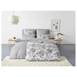 Bettw&auml;sche OTTO HOME "Nordby", grau, B/L: 135cm x 200cm, 1 Stk., 1 Stk., Renforc&eacute;, B/L: 40cm x 80cm, 2, Renforc&eacute;, Obermaterial: 100% Baumwolle, Bettw&auml;sche, Bettw&auml;sche, Bettw&auml;sche aus Baumwolle, skandinavisches Design, ab Gr&ouml;&szlig;e 135x200 cm