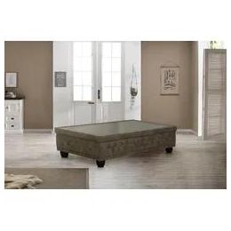 Couchtisch Home Affaire "Rysum", grau (stone, transparent), B:120cm H:31cm T:70cm, Luxus-Microfaser Lederoptik (100% Polyester);Kunstleder, Tische, Couchtisch, passend zur Polsterserie "Rysum", mit Glasplatte