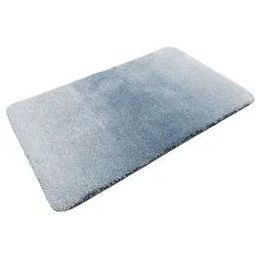 Badematte Wecon Home BASICS "Luuk WB-2705", blau (blau,grau), H:25mm, Polyester, Badematten, Badematte, trendiger Farbverlauf, waschbar, weicher Badezimmerteppich