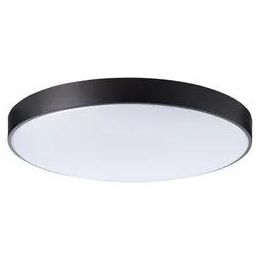 Brilliant Deckenleuchte "Slimline", schwarz-wei&szlig; (wei&szlig;, schwarz), 1, &Oslash; 78cm H: 8cm, 1 Stk., Leuchten, LED Deckenlampe 78cm wei&szlig;/schwarz, LED Deckenlampe LED Deckenleuchte