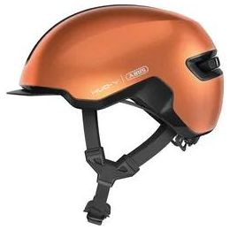 Fahrradhelm Abus "HUD-Y" Gr. S, orange, Helme, S Kopfumfang: 51cm - 55cm, gl&auml;nzend, unifarben