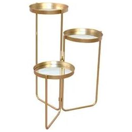 Blumentisch Inosign, gold (goldfarben, goldfarben, spiegelglas, 71), B:53cm H:71cm T:49cm, Tische, Blumentisch