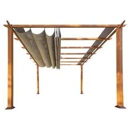 Pergola Paragon "Florida", braun, B:350cm H:235cm T:350cm, Pergolen