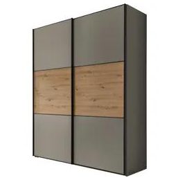 Schwebet&uuml;renschrank STAUD "Includo, Made in Germany", dekor saphir, artisan eiche, B:188cm H:222cm T:68cm, Holzwerkstoff, Schr&auml;nke, Schwebet&uuml;renschrank, Mit vier verschiedenen Ausstattungsvarianten