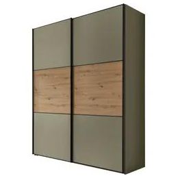 Schwebet&uuml;renschrank STAUD "Includo, Made in Germany", dekor salbei, artisan eiche, B:167cm H:222cm T:68cm, Holzwerkstoff, Schr&auml;nke, Schwebet&uuml;renschrank, Mit vier verschiedenen Ausstattungsvarianten