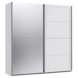 Schwebet&uuml;renschrank wimex "Chalet", wei&szlig;, B:180cm H:208cm T:65cm, Holzwerkstoff, Schr&auml;nke, Schwebet&uuml;renschrank, in Landhausoptik, mit Spiegelt&uuml;r