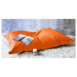 Sitzsack Kinzler "Sylt", orange, B:130cm H:15cm, Baumwolle, Sitzs&auml;cke, Sitzsack, Uni Farben, Bezug aus Baumwolle, ideal im Wohnzimmer & Kinderzimmer