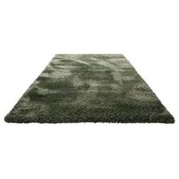 Hochflor-Teppich HOMIE LIVING "Matteo HL-0961", gr&uuml;n, B:200cm H:50mm L:290cm, Polyester, Teppiche, 100% recyceltem PET, Langflor, Shaggy, Wohnzimmer