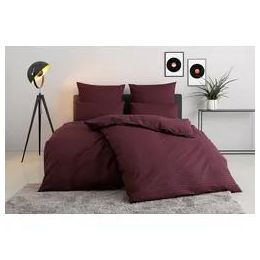 Bettw&auml;sche Bruno Banani "Jassen", schwarz (bordeaux, anthrazit), B/L: 200cm x 200cm, 1 Stk., 2 Stk., Renforc&eacute;, B/L: 80cm x 80cm & 80cm x 80cm, 3, Renforc&eacute;, Obermaterial: 100% Baumwolle, Bettw&auml;sche, Bettw&auml;sche, moderne Bettw&auml;sche aus Baumwolle, Bettw&auml;sche mit Streifen-Design