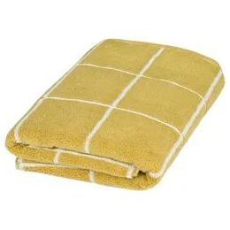 Duschtuch Ross "Cashmere &Uuml;berkaro", gelb (senf), B:75cm L:140cm, Frottier, Baumwolle, Handt&uuml;cher, 100% Baumwolle, kariert, in modischen Karo Farben