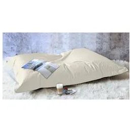 Sitzsack Kinzler "XXL Outdoorf&auml;hig", beige (natur), B:140cm H:20cm T:180cm, Polyester, Sitzs&auml;cke, Sitzsack, Uni Farben, Outdoor geeignet, ideal im Wohnzimmer & Kinderzimmer