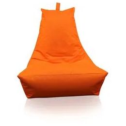 Sitzsack Kinzler "Lounge", orange, B:100cm H:80cm, Polyester, Sitzs&auml;cke, Sitzsack, Loungesessel, Uni Farben, mit R&uuml;ckenlehne, Outdoor geeignet