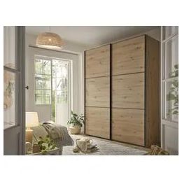 Schwebet&uuml;renschrank STAUD "Includo, Made in Germany", dekor artisan eiche, B:225cm H:222cm T:68cm, Holzwerkstoff, Schr&auml;nke, Schwebet&uuml;renschrank, Mit vier verschiedenen Ausstattungsvarianten