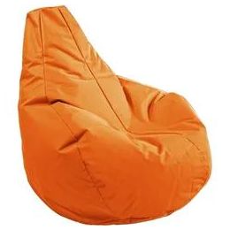 Sitzsack Kinzler "Gamer", orange, B:100cm H:100cm, Polyester, Sitzs&auml;cke, Sitzsack, Uni Farben, mit R&uuml;ckenlehne, Outdoor geeignet, Kinderzimmer