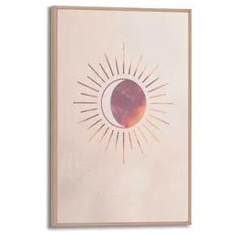 Poster Reinders "Sun & Moon", braun (farbe bild(er): braun), B:20cm H:30cm T:1,6cm, MDF, Bilder, Poster