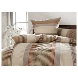 Bettw&auml;sche Dyckhoff "Kira", beige, B/L: 155cm x 220cm, 1 Stk., 1 Stk., Frottee, B/L: 80cm x 80cm, 2 Stk., Frottee, Obermaterial: 75% Baumwolle, 25% Polyester, Bettw&auml;sche, Bettw&auml;sche, aus Weichfrottier