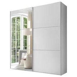 Schwebet&uuml;renschrank STAUD "Includo, Made in Germany", wei&szlig; (dekor wei&szlig;), B:200cm H:222cm T:68cm, Holzwerkstoff, Schr&auml;nke, Schwebet&uuml;renschrank, vier verschiedene Ausstattungsvarianten