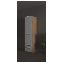 Kleiderschrank Priess "Schrank Garderobe W&auml;scheschrank Barcelona in 5 Breiten", wei&szlig; (eichefarben artisan, wei&szlig;), B:48cm H:193cm T:54cm, Holzwerkstoff, Schr&auml;nke, Kleiderschrank, viel Stauraum, ger&auml;umige Schubk&auml;sten, mit Spiegel, MADE IN GERMANY