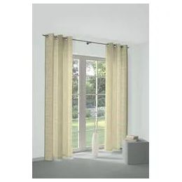 Vorhang WIRTH "Niederau" Gr. 1, grau (kitt), B:132cm H:145cm, Jacquard, Polyacryl, Polyester, Gardinen