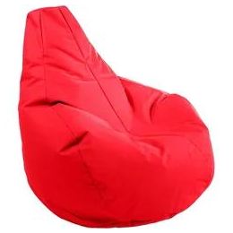 Sitzsack Kinzler "Gamer", rot, B:100cm H:100cm, Polyester, Sitzs&auml;cke, Sitzsack, Uni Farben, mit R&uuml;ckenlehne, Outdoor geeignet, Kinderzimmer