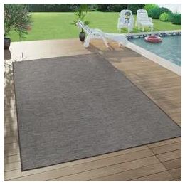 Teppich Paco Home "Sonset", grau, B:120cm H:4mm L:160cm, Polypropylen (PP), Teppiche, Teppich, Flachgewebe, meliert, In- und Outdoor geeignet, Wohnzimmer