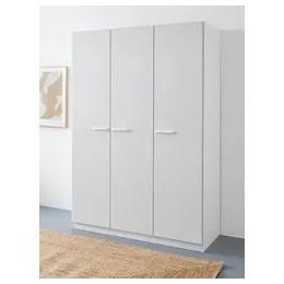 Dreht&uuml;renschrank Rauch "Kleiderschrank Schrank Garderobe W&auml;scheschrank VANDOR", wei&szlig; (alpinwei&szlig;), B:136cm H:197cm T:54cm, Holzwerkstoff, Schr&auml;nke, Dreht&uuml;renschrank, in drei Breiten, H&ouml;he 197 cm, Griffe in Graumetallic MADE IN GERMANY