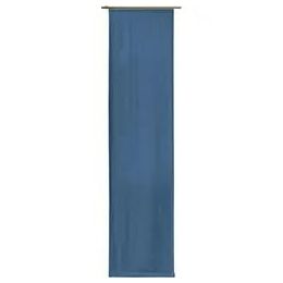 Schiebegardine WIRTH "Umea" Gr. 1, blau (dunkelblau), B:60cm H:145cm, Jacquard, Polyester, Gardinen