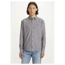 Levi's Jeanshemd LEVI'S "BATTERY HM SHIRT SLIM", Herren, Gr. M, N-Gr, schwarz (schwarz agate), Denim/Jeans, Obermaterial: 100% Baumwolle, slim fit, Hemden Jeanshemd, mit Logobadge