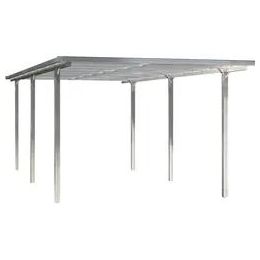 Einzelcarport Beckmann "CPTA", grau (alu natur), B/H/T: 210cm x, Carports
