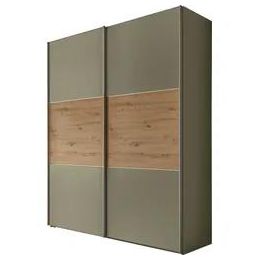 Schwebet&uuml;renschrank STAUD "Includo, Made in Germany", dekor salbei, artisan eiche, B:225cm H:222cm T:68cm, Holzwerkstoff, Schr&auml;nke, Schwebet&uuml;renschrank, Mit vier verschiedenen Ausstattungsvarianten