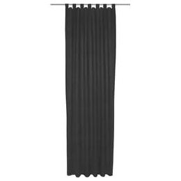 Vorhang WIRTH "Trondheim B", schwarz, B:132cm H:355cm, Polyacryl, Gardinen, nach Ma&szlig;