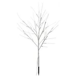 LED Baum Bonetti "Weihnachtsdeko", wei&szlig; (wei&szlig; matt), H:80cm, Leuchten, Deko-Lampe LED Baum, 3 Beleuchtete Deko-Str&auml;ucher in Birkenoptik, H&ouml;he je 80 cm