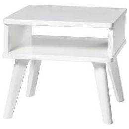 Nachtkonsole Hasena "Stand", wei&szlig;, B:48cm H:42cm T:38cm, Massivholz, Sideboards, Nachtkonsole