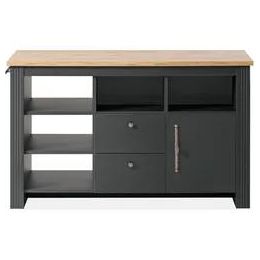 Unterschrank OTTO HOME "KS-Westminster", grau (grau dunkel), B:150cm H:92cm T:68cm, Schr&auml;nke, Unterschrank, K&uuml;cheninsel frei im Raum stellbar, Breite 150 cm, exclusiv by Otto