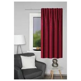 Vorhang Home Wohnideen "THERMOCHENILLE" Gr. 1, rot (bordeaux), B:135cm H:145cm, Polyester, Gardinen, Thermochenille THERMO Uni