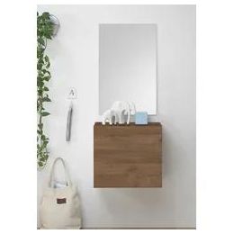 Garderobenschrank Home Affaire "Infinity", braun (mercure), B:55cm H:50cm T:30cm, Schr&auml;nke, Garderobenschrank
