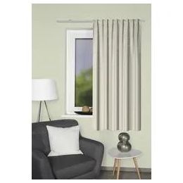 Vorhang Home Wohnideen "THERMOCHENILLE" Gr. 1, beige (natur), B:135cm H:145cm, Polyester, Gardinen, Thermochenille THERMO Uni