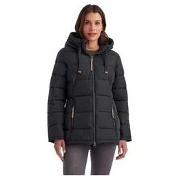 Steppjacke "GW 12 WMN QLTD JCKT", Damen, Gr. 42, blau (navy), Obermaterial: 100% Polyester;Futter: 100% Polyester;F&uuml;llung: 100% Polyester, G.I.G.A. DX BY KILLTEC, Jacken Steppjacke, Steppjacke: wasserabweisend, atmungsaktiv, hoher Kragen, Kapuze