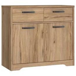 Kommode FORTE "Joadakis", braun (catania eiche), B:94,5cm H:85,2cm T:42cm, Spanplatte, Sideboards, Kommode
