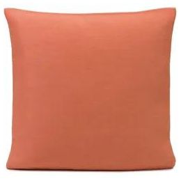 G&ouml;zze Dekokissen G&Ouml;ZZE "Rhodos" Gr. 2, rot (apricot, unifarben), B:50cm L:50cm, Obermaterial: 65% Polyacryl, 35% Polypropylen, Dekokissen_Sitzkissen_Kissenh&uuml;llen